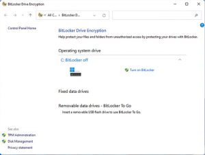 BitLocker Là Gì? Cách Bật và Tắt BitLocker trên Windows 11